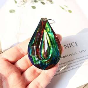 H&D 76 mm Crystal Prism Suncatcher pre Windows, Rainbow Maker Závesné ...